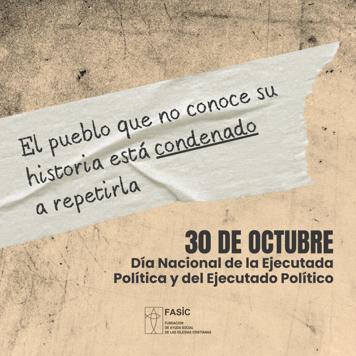 30 de octubre: Día Nacional de la Ejecutada Política y del Ejecutado ...